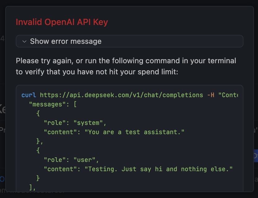 How to add a custom model like DeepSeek-V3 (which is OpenAI compatible) - Page 2 - How To ...