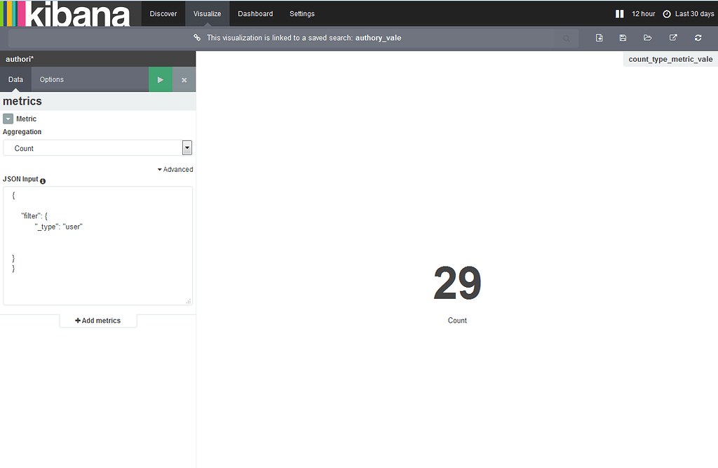 Create a filter in metrics - Kibana - Discuss the Elastic Stack