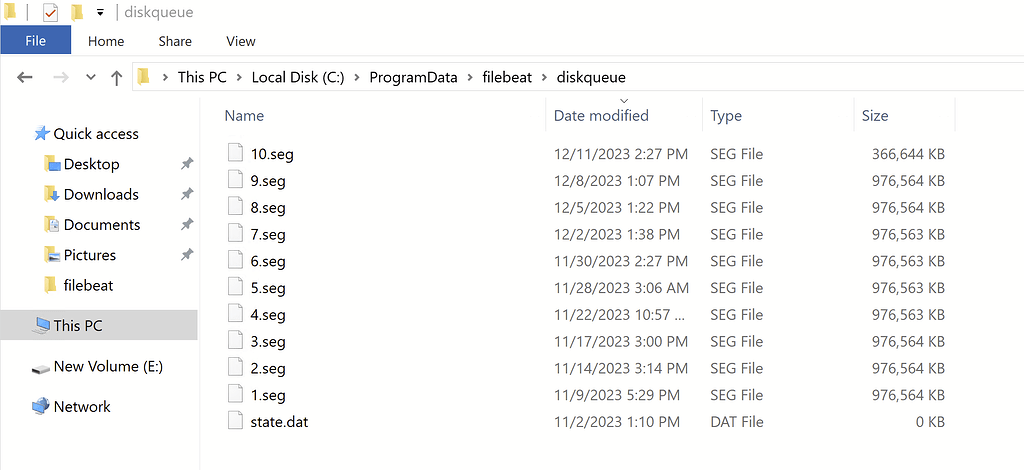 Filebeat Not Deleting Disk Queue Segment Files Beats Discuss The