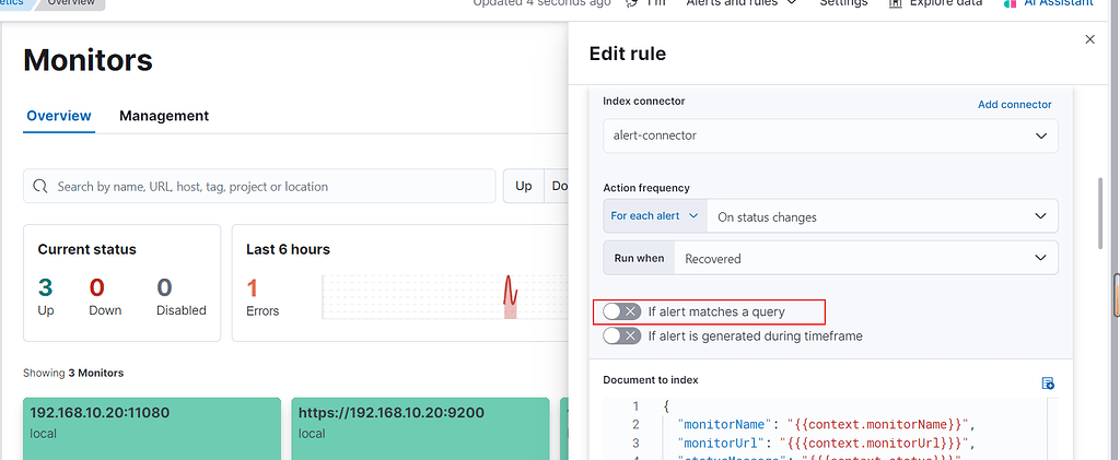 Synthetics alerts and rules error - Synthetics - Discuss the Elastic Stack