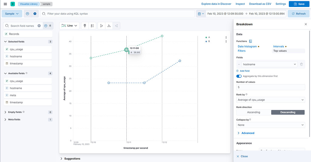 Kibana Display Additional Information With Each Datapoint Kibana Discuss The Elastic Stack 