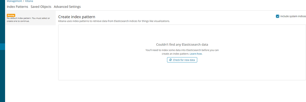 Missing create/add index button in Kibana - Kibana - Discuss the Elastic Stack