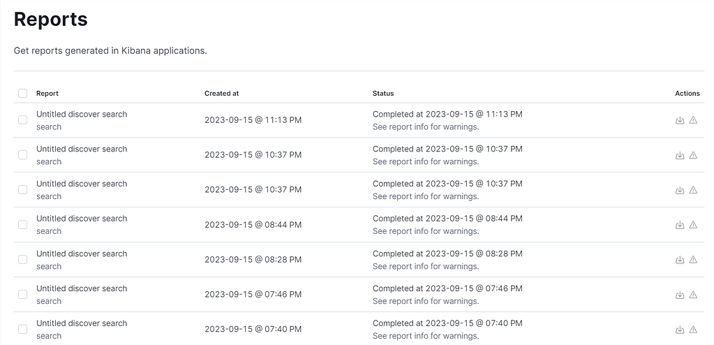 Delete Older csv reports from Kibana - Kibana - Discuss the Elastic Stack