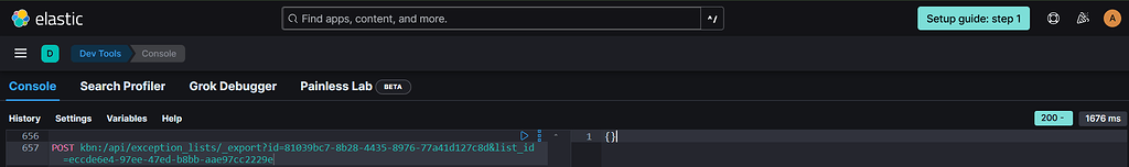 Export via API of Exception List returns {} - Kibana - Discuss the Elastic Stack