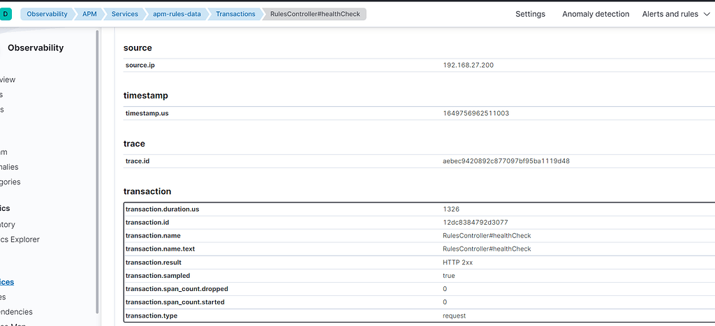 APM not showing logs in Transactions Page - APM - Discuss the Elastic Stack