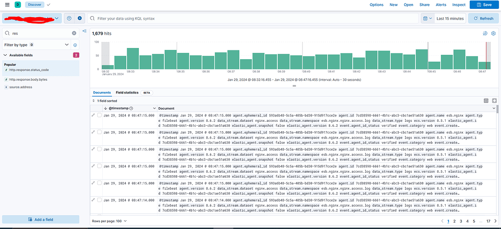How do configure display field response time on kibana of integration nginx - Elasticsearch ...