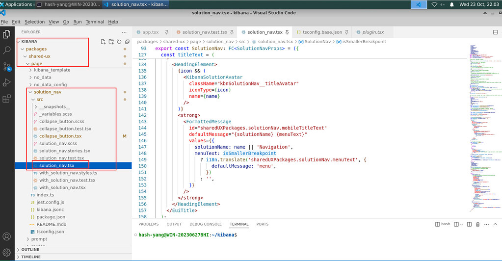 How to build a sidebar navigation in our plugin generated by script based on kibana8.14.3 ...