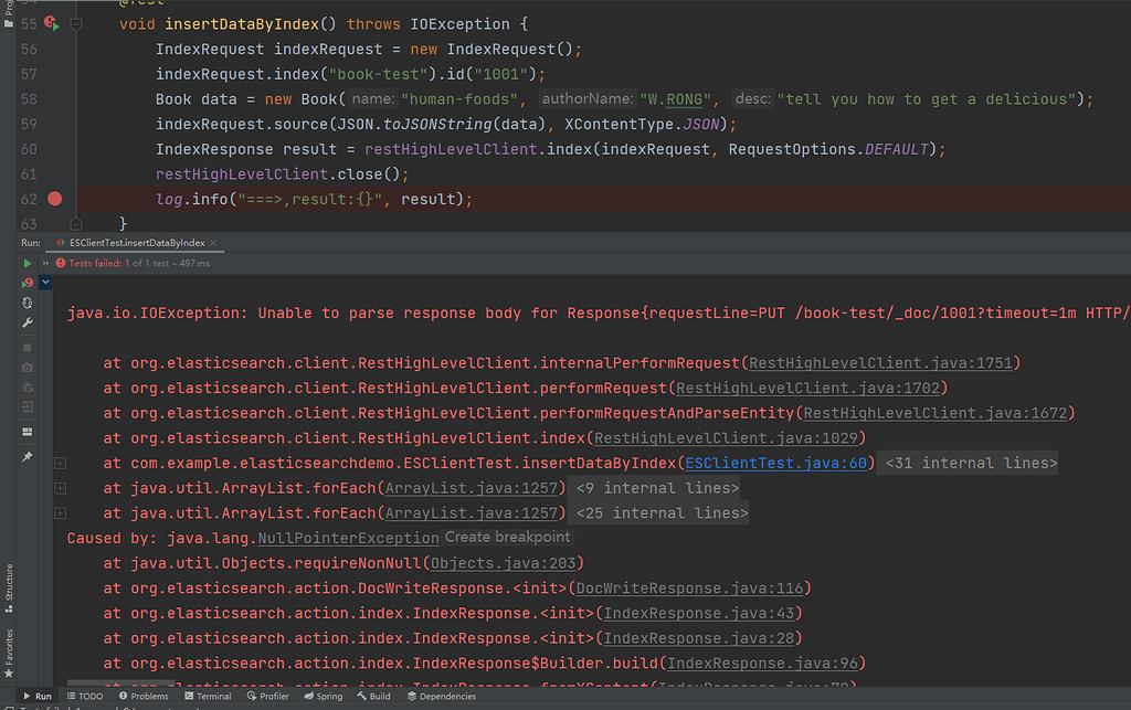 Help me, question! java.io.IOException: Unable to parse response body for Response{requestLine ...