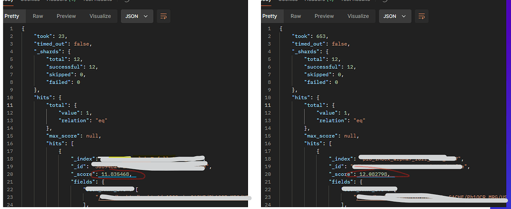 Is it normal or a bug that same query has the result with different score? - Elastic Search ...