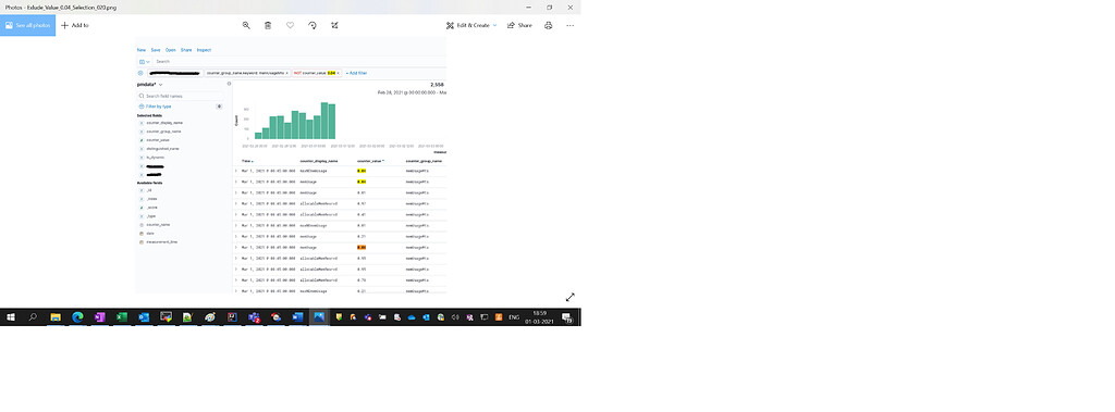 Kibana Discover and Visualization screen is not showing correct results ...