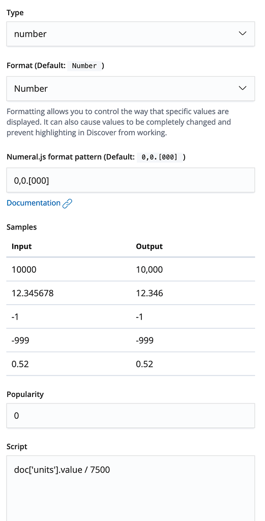 Custom Field Doesn't Show Percentage in Metric - Kibana - Discuss the Elastic Stack