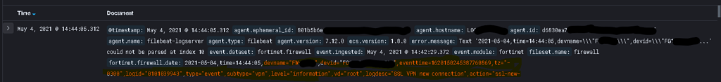 Filebeat: Fortinet Module not processing data as it should - Beats ...