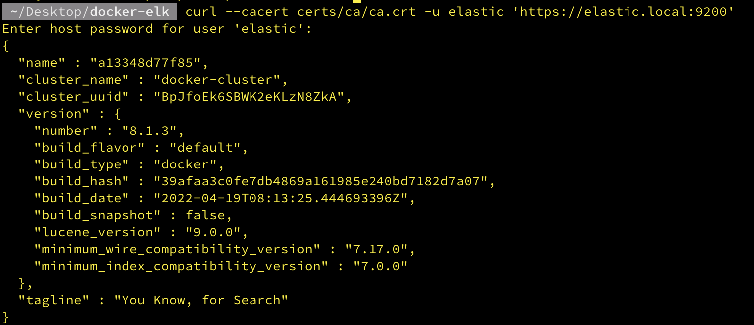 Unable to retrieve version information from Elasticsearch nodes ... Unable to retrieve version information from Elasticsearch nodes ...