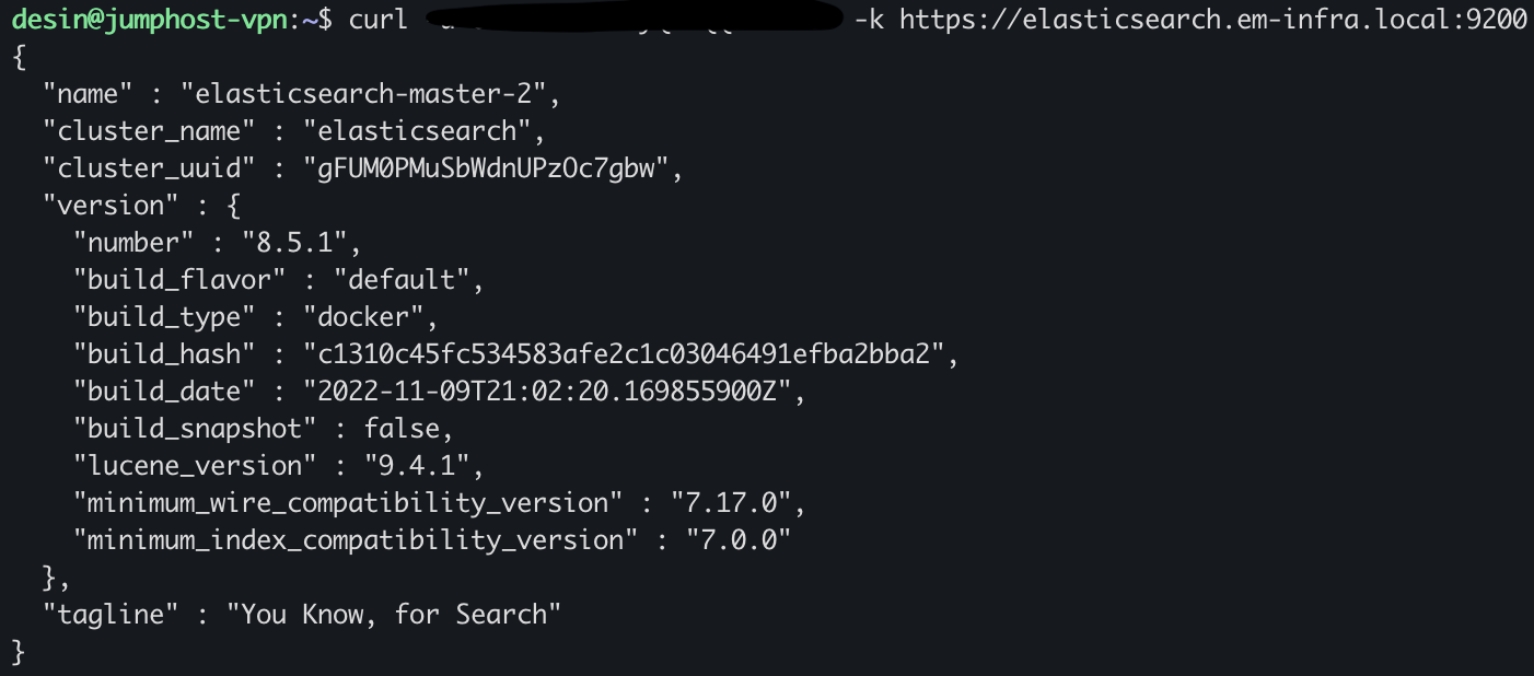 Unable to retrieve version information from Elasticsearch nodes ... Unable to retrieve version information from Elasticsearch nodes ...