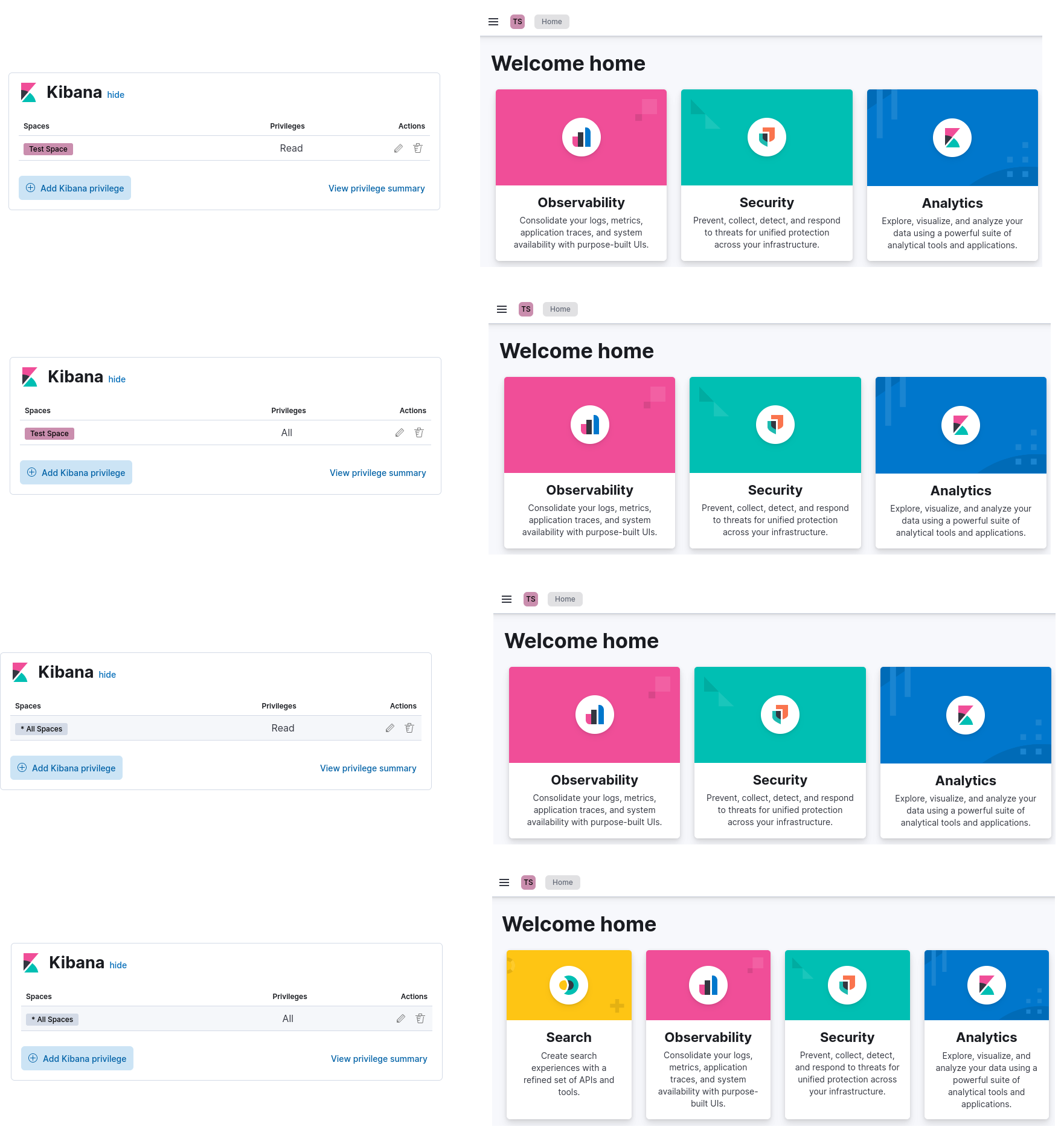 Limiting role to a space removes search access? - Kibana - Discuss the Elastic Stack