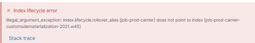 Indices have lifecycle errors - Elasticsearch - Discuss the Elastic Stack Indices have lifecycle errors - Elasticsearch - Discuss the Elastic Stack