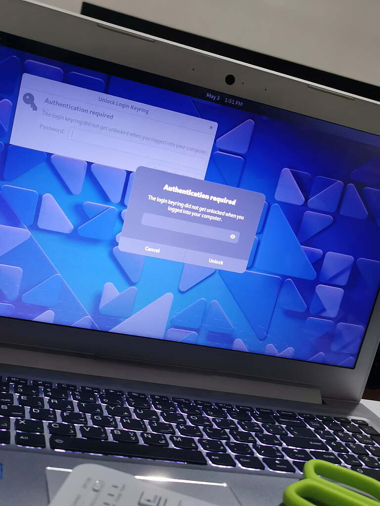 Authentication required to unlock Login keyring - Fedora Discussion