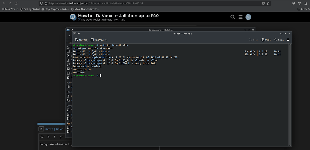 Davinci resolve installation help - Page 2 - Fedora Discussion