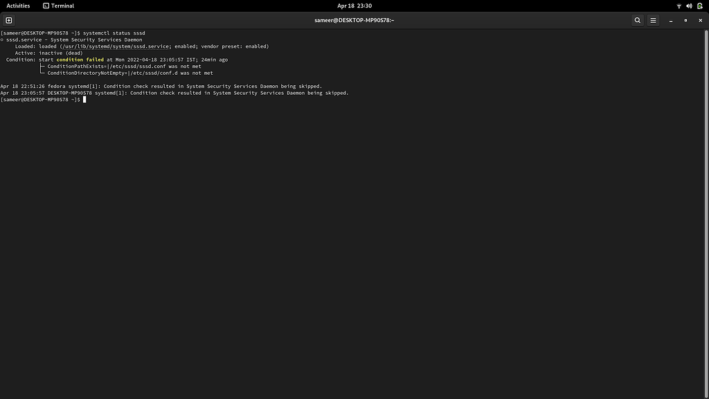 SSSD couldn't load the configuration database [2]: No such file or directory. how to resolve ...