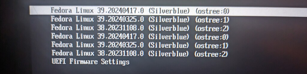 Boot Issue Grub In Fedora Silverblue After Upgrading Latest Known Working 39202403250 