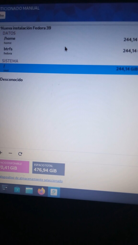 Can Not Install Home And With Btrfs Fedora Discussion