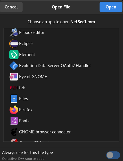 How to associate the *.mm files with Freeplane? - Fedora Discussion
