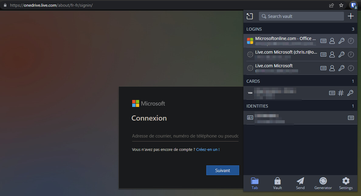 When on login.live.com , my entry for URI https://login.microsoftonline ...