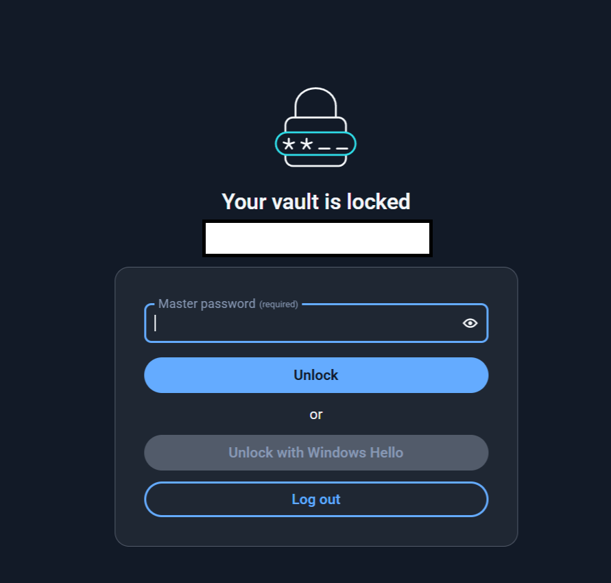 Unable to unlock Bitwarden desktop app on app start using Windows Hello - Password Manager ...