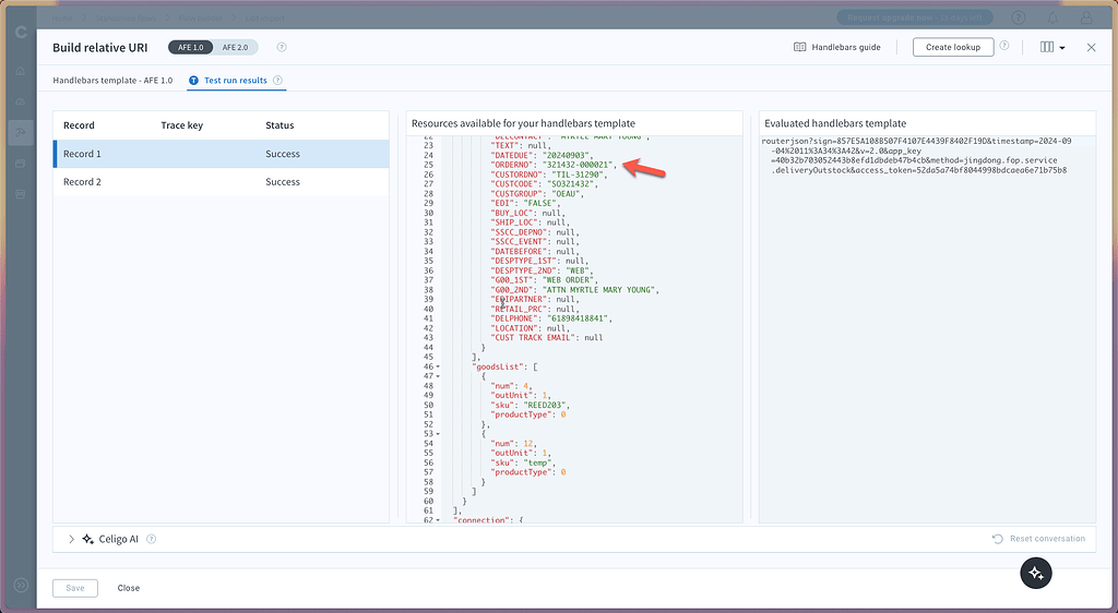How to Generate multiple JSON files in FTP based on unique ORDERNO ...