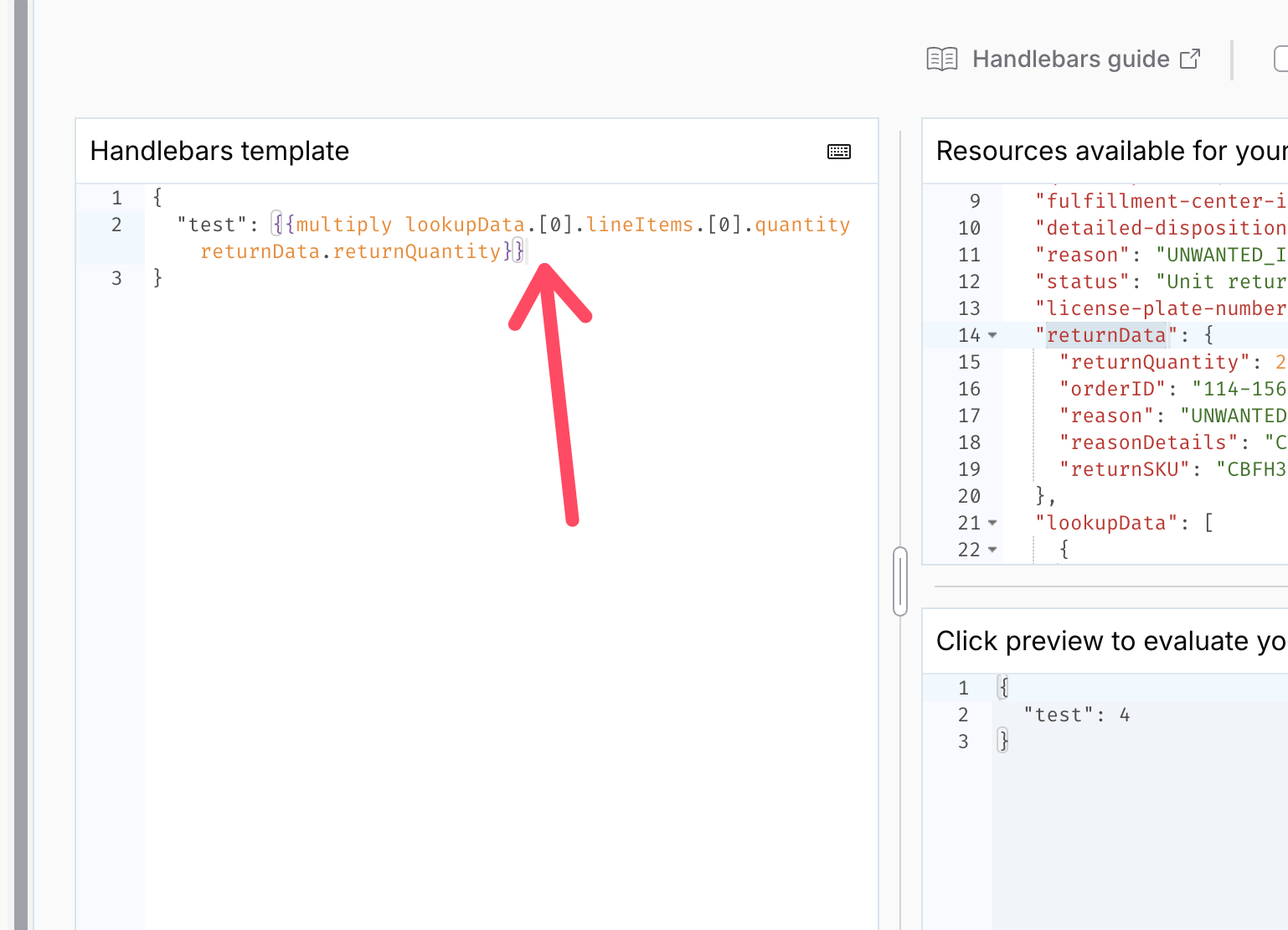 Nested Arrays issue in Handlbars - Integrator.io - Celigo Connective