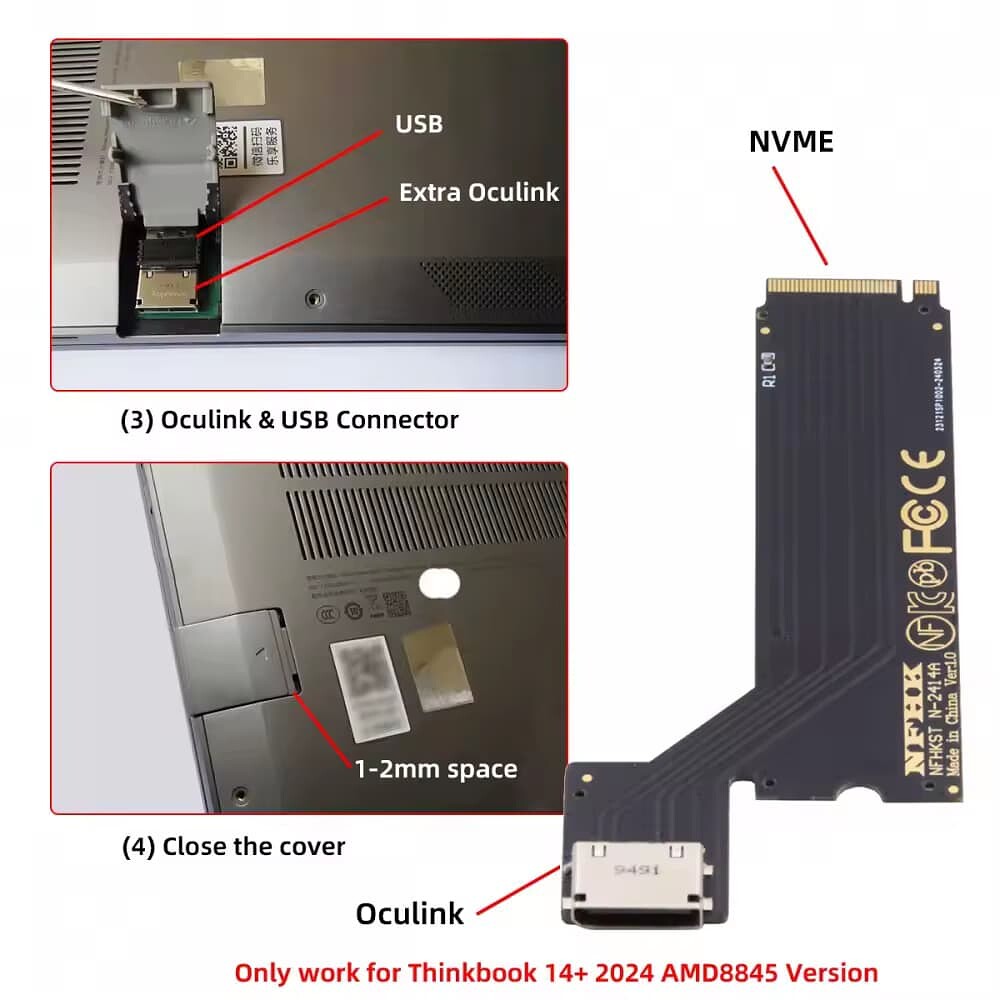 OcuLink eGPU works with the Dual M.2 expansion bay module - Framework ...