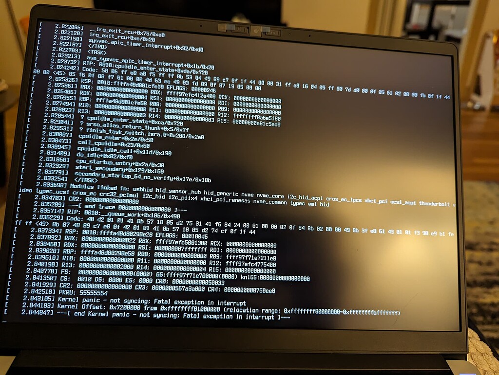 [RESPONDED] Linux Kernel Panic [AMD Framework 13, Ubuntu] - Linux ...