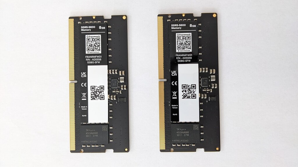 [CAN] Selling 16GB (2 x 8GB) DDR5-5600 RAM - Framework Branded ...