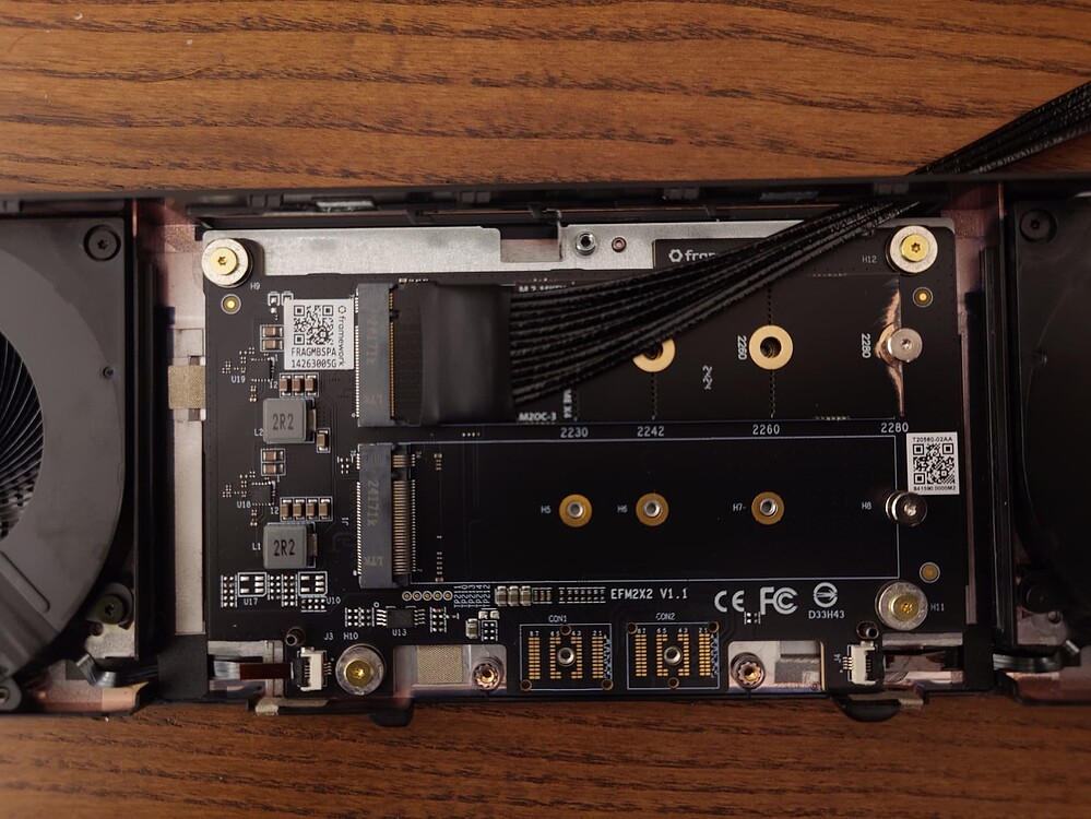 OcuLink eGPU works with the Dual M.2 expansion bay module - Framework ...