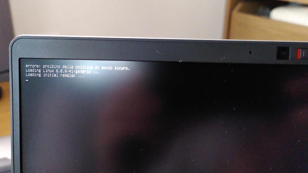 Error message when booting - Linux - Framework Community