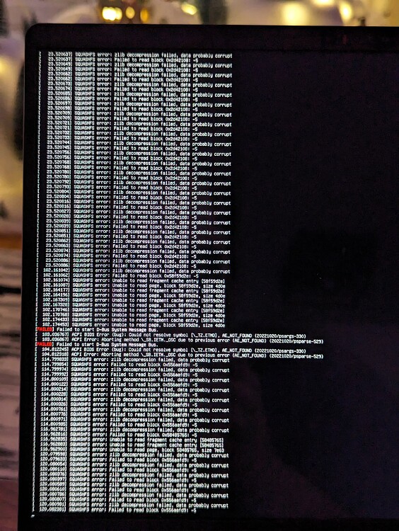 Resolved Error When Trying To Live Boot Ubuntu 2204 Linux Framework Community