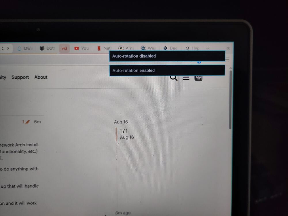 Omarchy + Rotation (Framework 12) - Linux - Framework Community