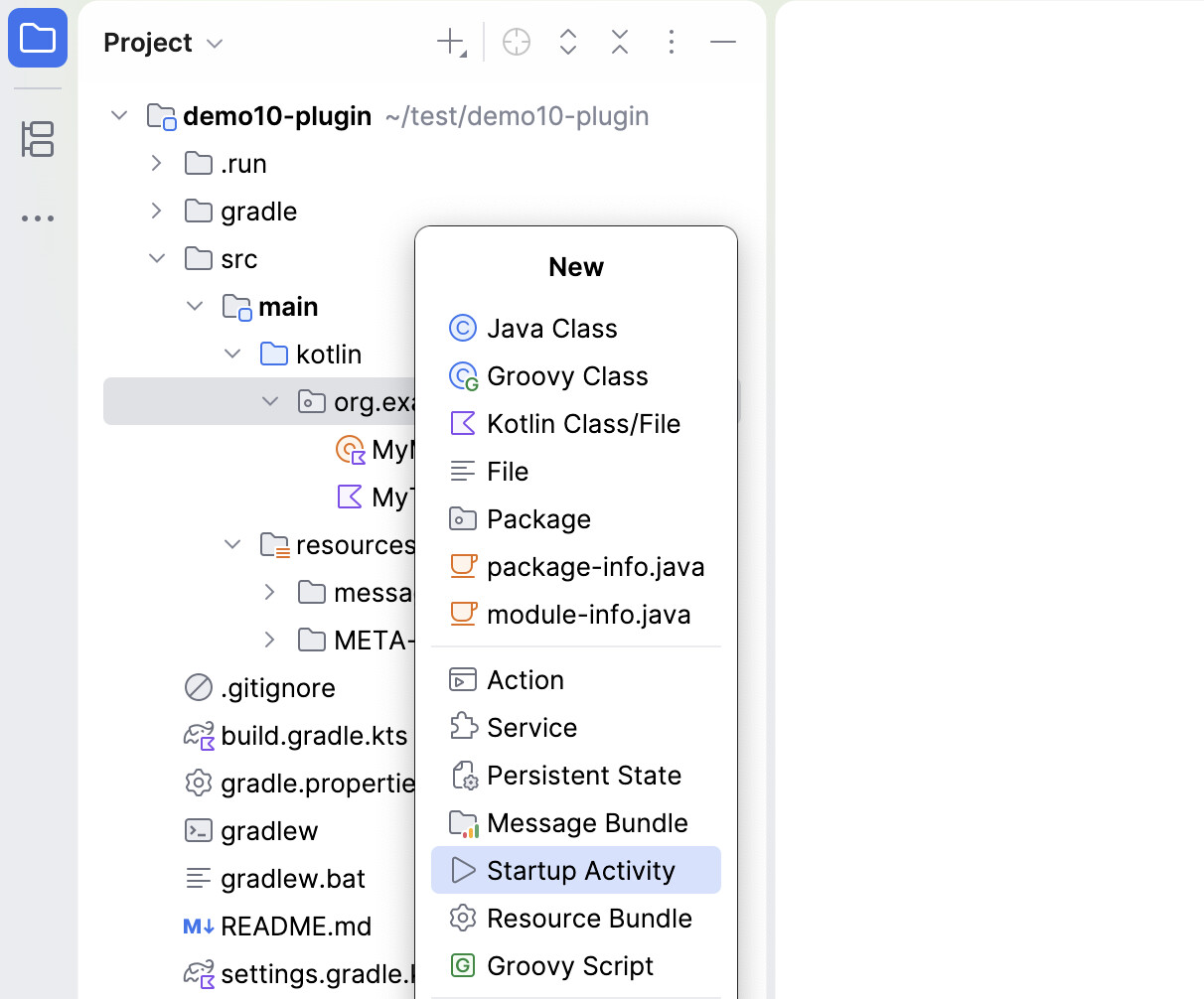 Alternative for StartupActivity interface for IntelliJ Platform 2025.x - Plugin Verifier ...