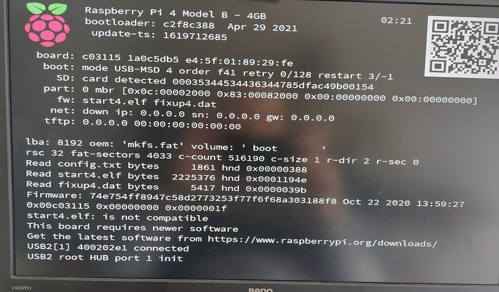Start4.elf: is not compatible This board requires newer software - WebThings - Mozilla Discourse
