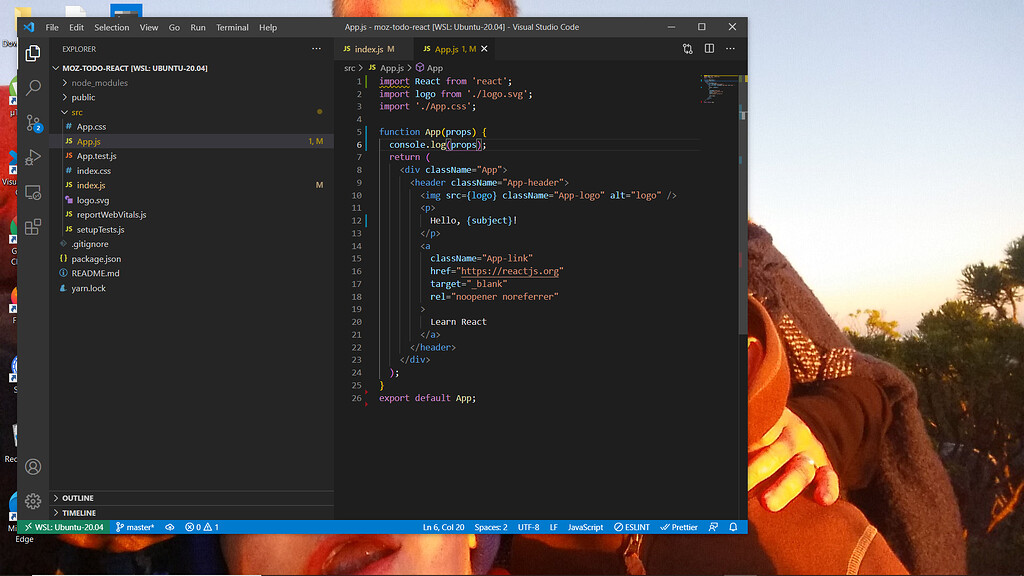 Getting Started with React - failed to compile error - MDN - Mozilla Discourse
