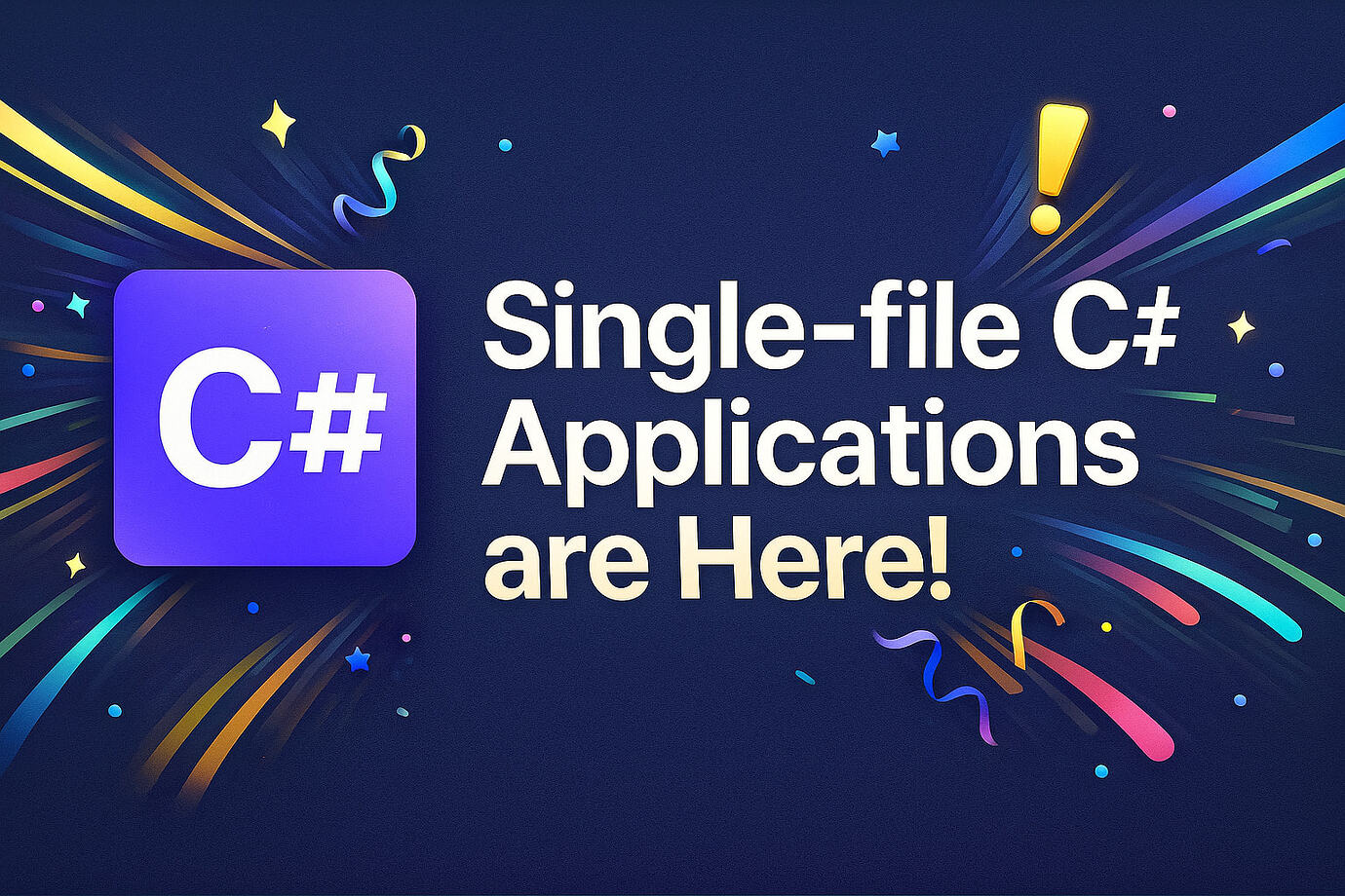 Single file C# Applications are Here! - C# / VB / Typescript - Visual ...