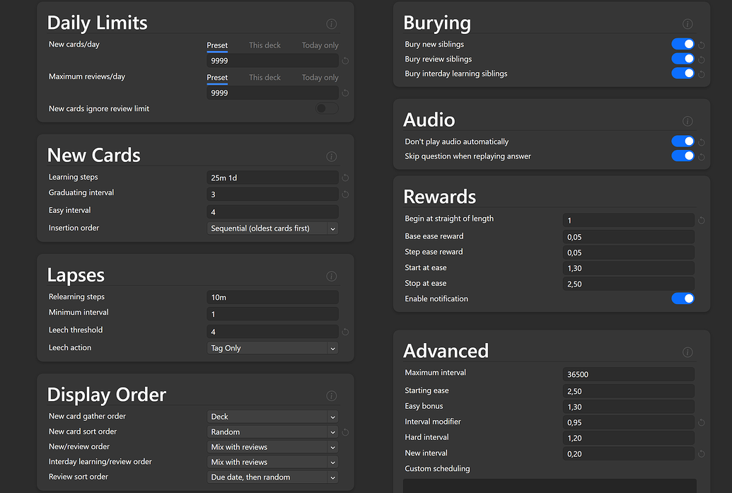 Optimal Anki steps for language learning? - Scheduling - Anki Forums