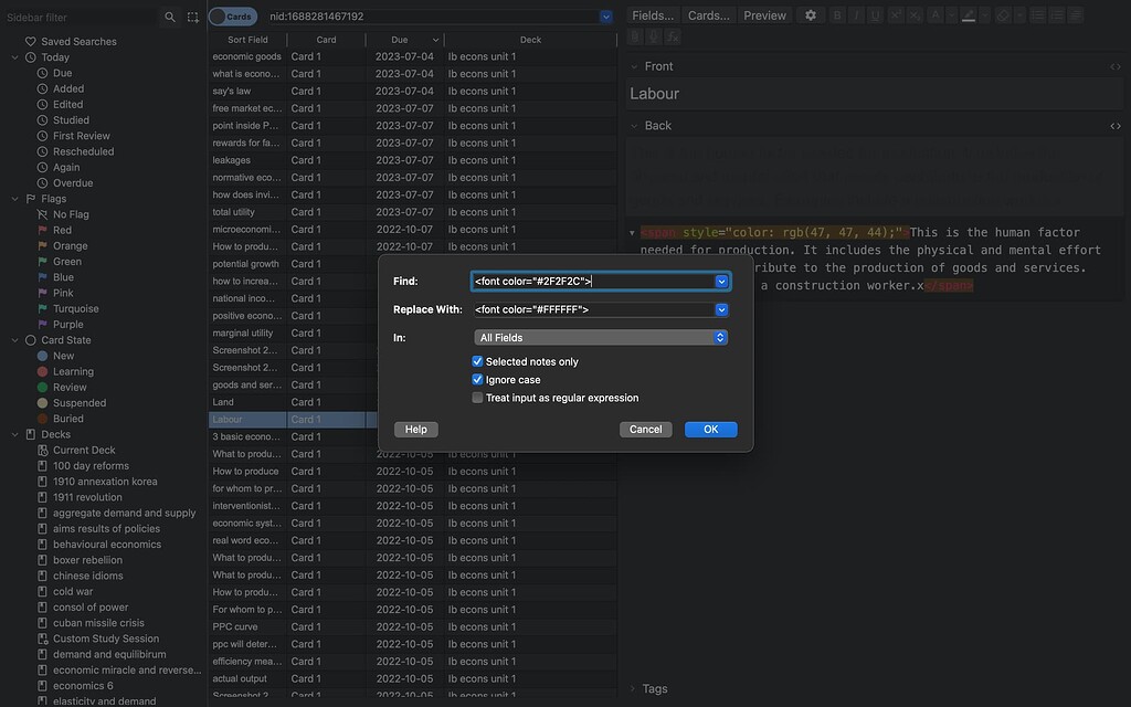 Cannot change card Color - Card Design - Anki Forums
