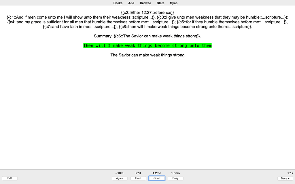 Glitch? "edit" screen shows up when "show answer" button pusheded ...