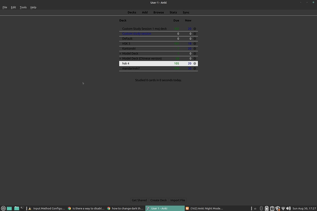 Anki on linux cant disable dark mode - Help - Anki Forums