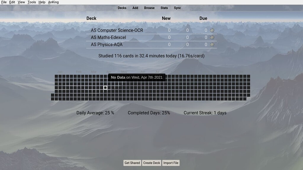 Percentage heat map date in 2021 - Add-ons - Anki Forums
