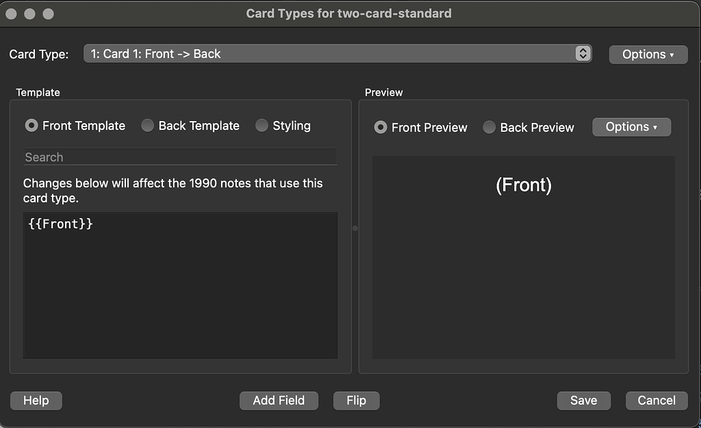 Both cards for two-card note now show "front" first - RESOLVED - Card ...