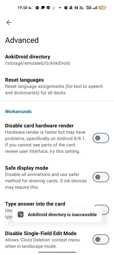 AnkiDroid directory is inaccessible - Help - Anki Forums