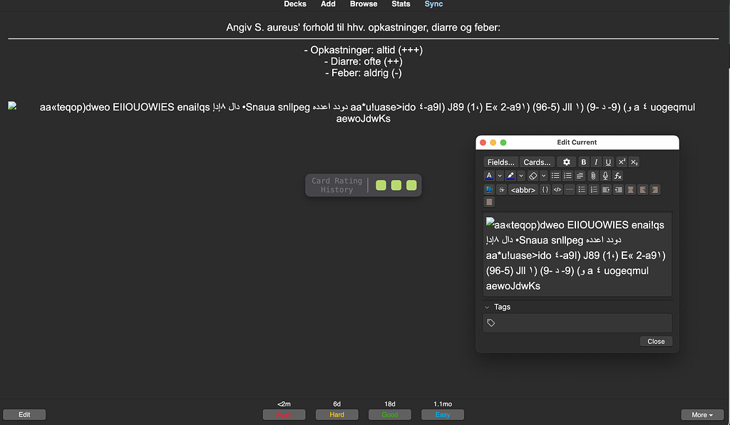 Anki is not displaying an image correctly, but it is pasting the text of the image instead ...