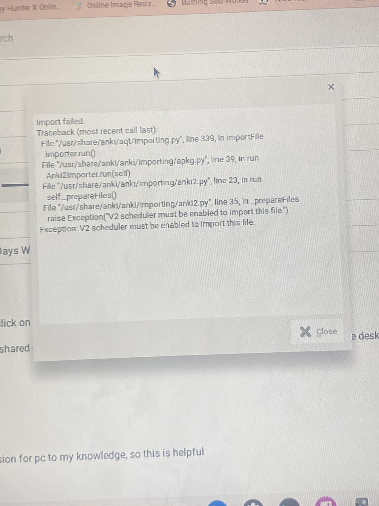 Import failure on chromebook - Help - Anki Forums
